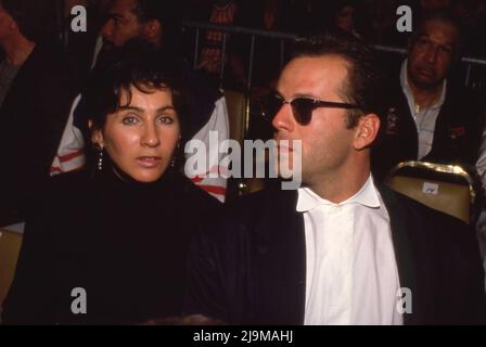 Bruce Willis and Sherryl Rivera Circa 1986 Credit: Ralph Dominguez ...