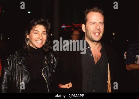 Bruce Willis and Sherryl Rivera at the premiere of Nobody's Fool at ...