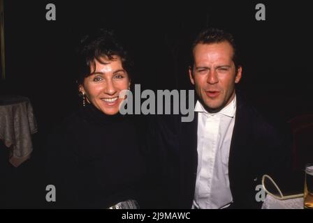 Bruce Willis and Sherryl Rivera Circa 1986 Credit: Ralph Dominguez ...