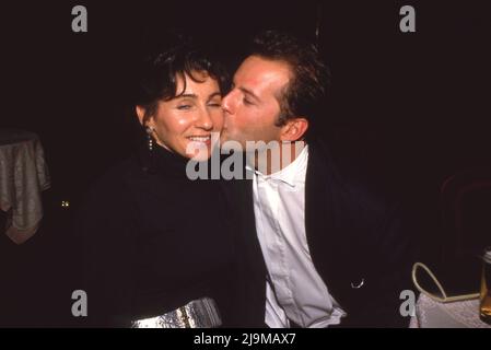 Bruce Willis and Sherryl Rivera Circa 1986 Credit: Ralph Dominguez ...