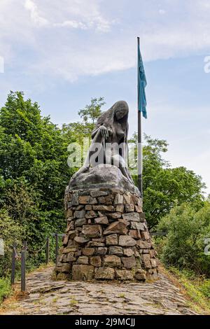 Loreley statue at the Rhine River Stock Photo - Alamy
