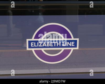The New Elizabeth Line, at Reading Rail Station, Reading, Berkshire ...