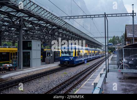 interlaken west railway station Stock Photo - Alamy