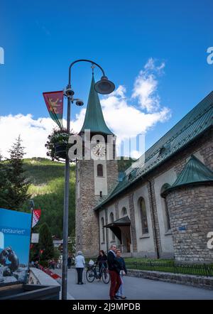View of the St. Mauritius church one of the ancient Roman Catholic ...