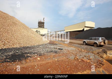 Heaps of Ore: The Colors of Copper Extraction Stock Photo - Alamy