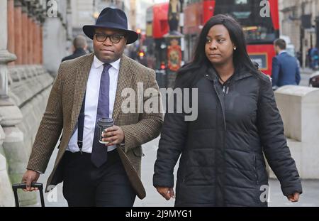 Lanre Haastrup, the father of Isaiah Haastrup, arriving at the Royal ...