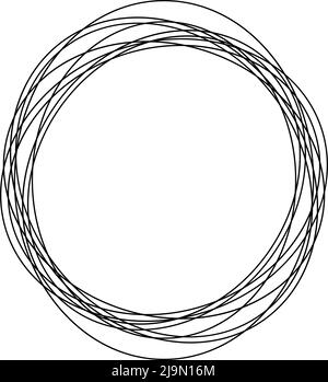 Random circles, circular rings geometric design element. Stock vector ...