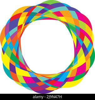 Random circles, circular rings geometric design element. Stock vector ...