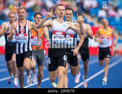 Ben Pattison competing in the men’s 800m B race at the Birmingham ...