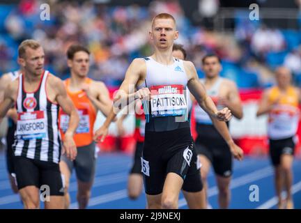 Ben Pattison competing in the men’s 800m B race at the Birmingham ...