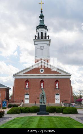 The Father Pierre Gibault Statue at Geroge Rogers Clark Park Stock ...