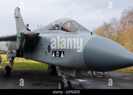 York.Yorkshire.United Kingdom.February 16th 2022.A Tornado fighter jet ...