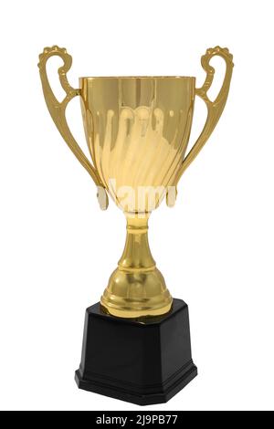 Award winning and championship concept, trophy cup on sport background ...