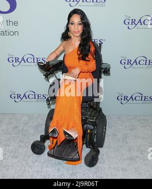 Beverly Hills, USA. 24th May, 2022. Maya Eaglin arrives at The 47th Annual Gracie Awards held at ...
