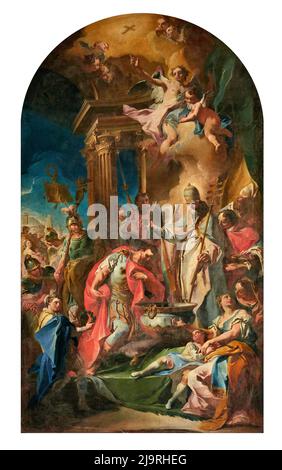 San Silvestro papa - olio su tela - Giovanni Maria Viani - XVII secolo ...