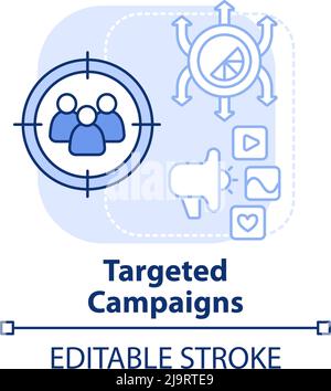 Targeted campaigns concept icon Stock Vector Image & Art - Alamy
