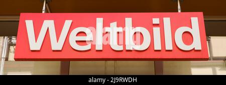 Sign and Logo of Weltbild Stock Photo - Alamy
