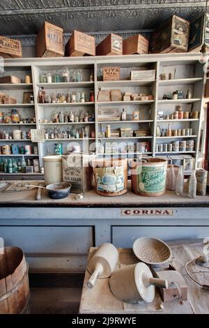 General Store interior, Bodie State Historic Park, California Stock ...