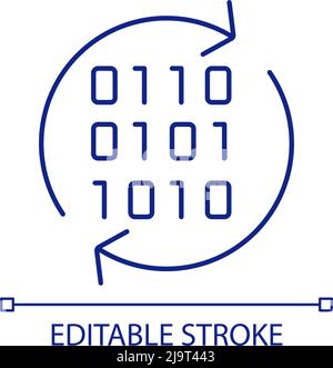 Data processing RGB color icon Stock Vector Image & Art - Alamy