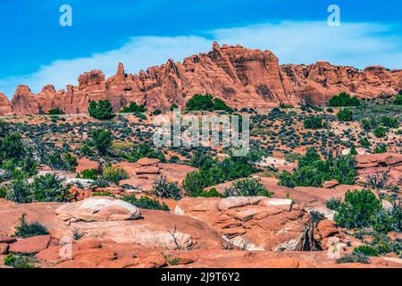 Painted Desert, Fiery Furnace, Arches National Park, Moab, Utah, USA ...