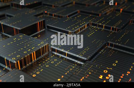 Software concept: circuit board with Database With Cloud Stock Photo ...