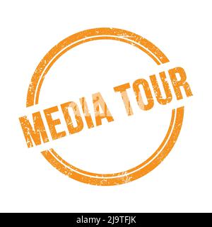 MEDIA text written on orange-black grungy stamp sign Stock Photo - Alamy