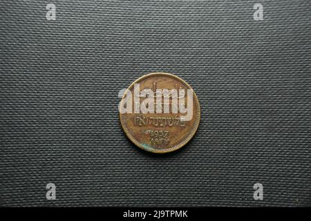 1 Mil coin Palestine, Front view, 1937, Bronze Stock Photo - Alamy