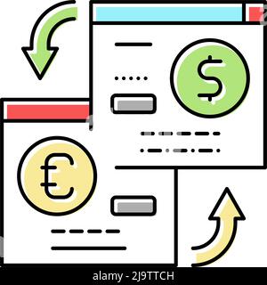 opening savings accounts in foreign currency vector line seamless ...