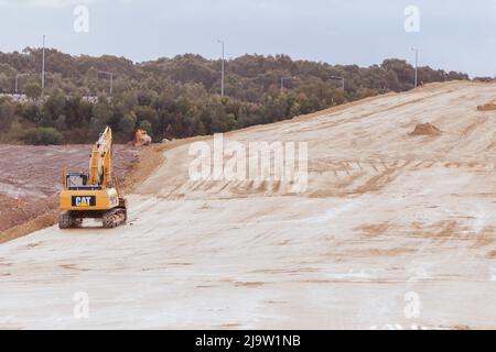 MELBOURNE, AUSTRALIA - JUNE 17 2012: Parts of Peninsula Link under ...