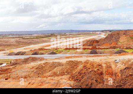 Peninsula Link Under Construction in Melbourne Australia Stock Photo ...