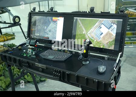 Control panel with joystick for unmanned aerial vehicle Stock Photo - Alamy