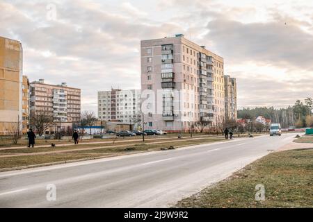 View of the city of Slavutych, Ukraine. Slavutych is a city in northern ...