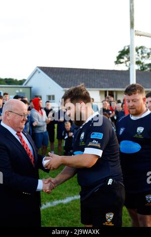 Tumble RFC v Lampeter RFC Plate final 2022 Stock Photo - Alamy