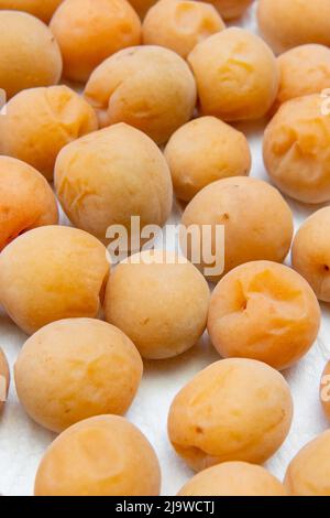Preserved Fruit Dried Plum Salty Sweet,sun-dried and salted plums for candied fruit Stock Photo ...