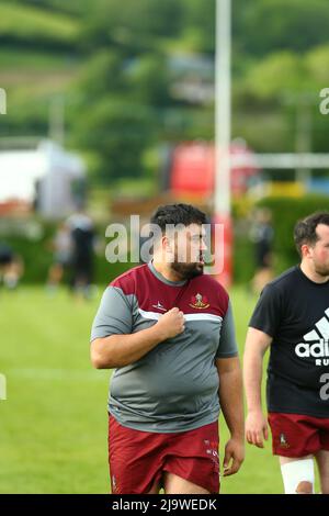 Tumble RFC v Lampeter RFC Plate final 2022 Stock Photo - Alamy