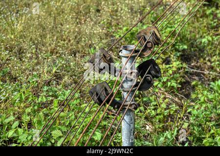 Steyrtalbahn, Schmalspurbahn, Weiche, Grünburg, Bahnhof, Gleis, Gleise ...