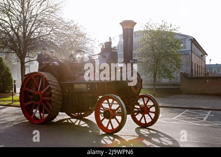 AH5239 The Burrell Patent Steam Engine parked outside the Burrell ...