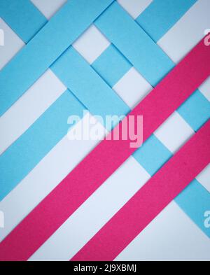abstract background grid with strips of colored paper Stock Photo - Alamy