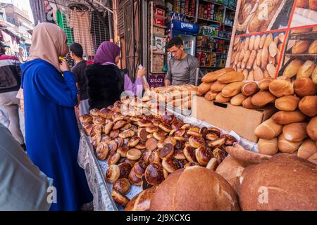 bakery, street of the souk, marrakesh, morocco, africa Stock Photo - Alamy