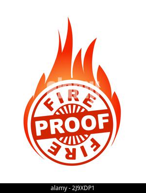 Fire Resistant icon, Fire protection, fire shield, Fire Security icon ...