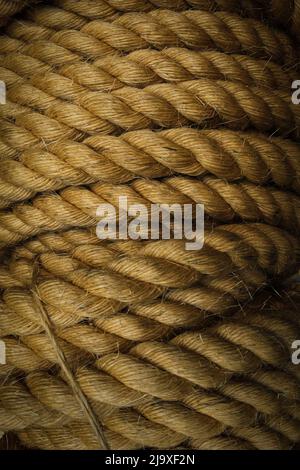 Detail of rope used at Círio de Nazaré, the largest Marian procession ...