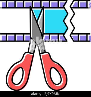 cropping video color icon vector illustration Stock Vector Image & Art ...