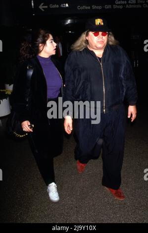 Sam Kinison and Malika Souiri 1992 Credit: Ralph Dominguez/MediaPunch ...