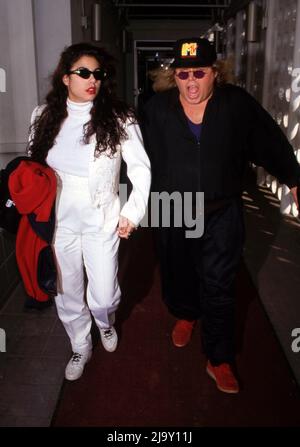 Sam Kinison and Malika Souiri 1992 Credit: Ralph Dominguez/MediaPunch ...