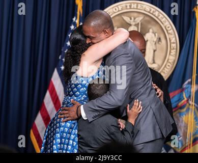 New York State Lieutenant Governor Kathy Hochul is seen delivering an ...