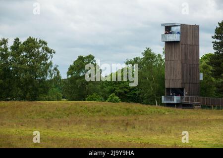 Viewing tower, Sutton Hoo Stock Photo - Alamy