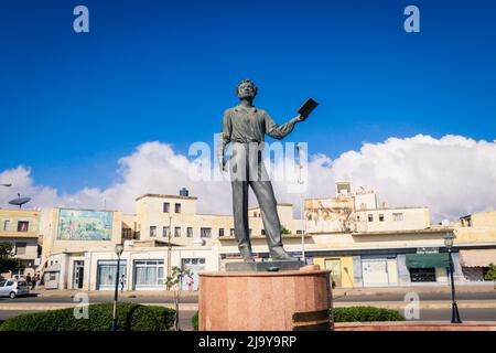 Alexander Pushkin monument at Asmara in Eritrea Stock Photo - Alamy