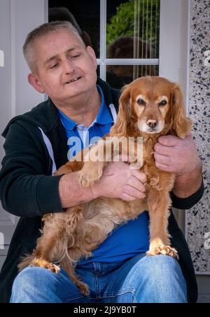 Steven Gallagher, with his dog Skye, from Dreghorn, Ayrshire, is the ...