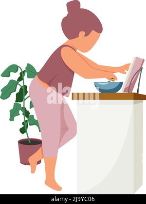 Female daily routine time. Girl activity during day. Watch face with ...