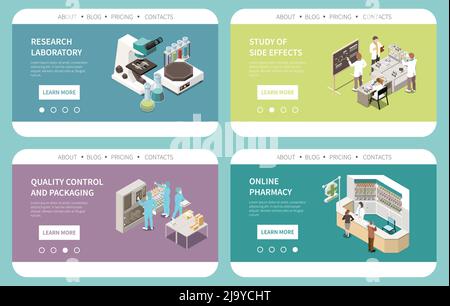 Pharmaceutical production isometric design concept with indoor square ...